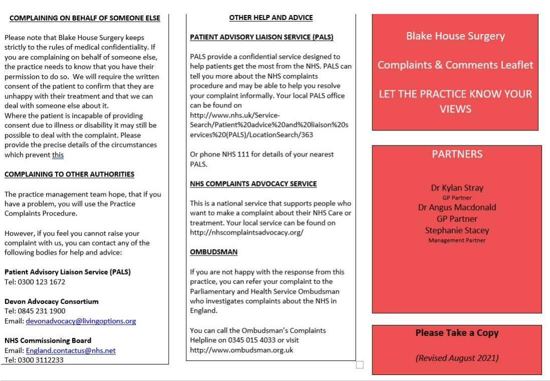 Homepage - Blake House Surgery